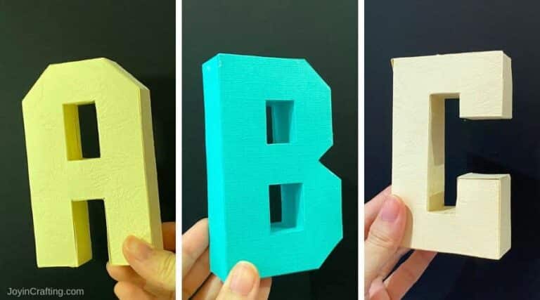 ️Moldes de letras del abecedario en 3D para imprimir en papel y armar🔥 ...