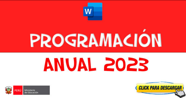 💻Programación Anual 2023 MINEDU ️ | Ministerio de Educación